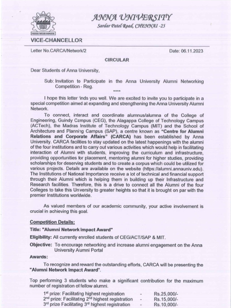 Student Circular | PDF