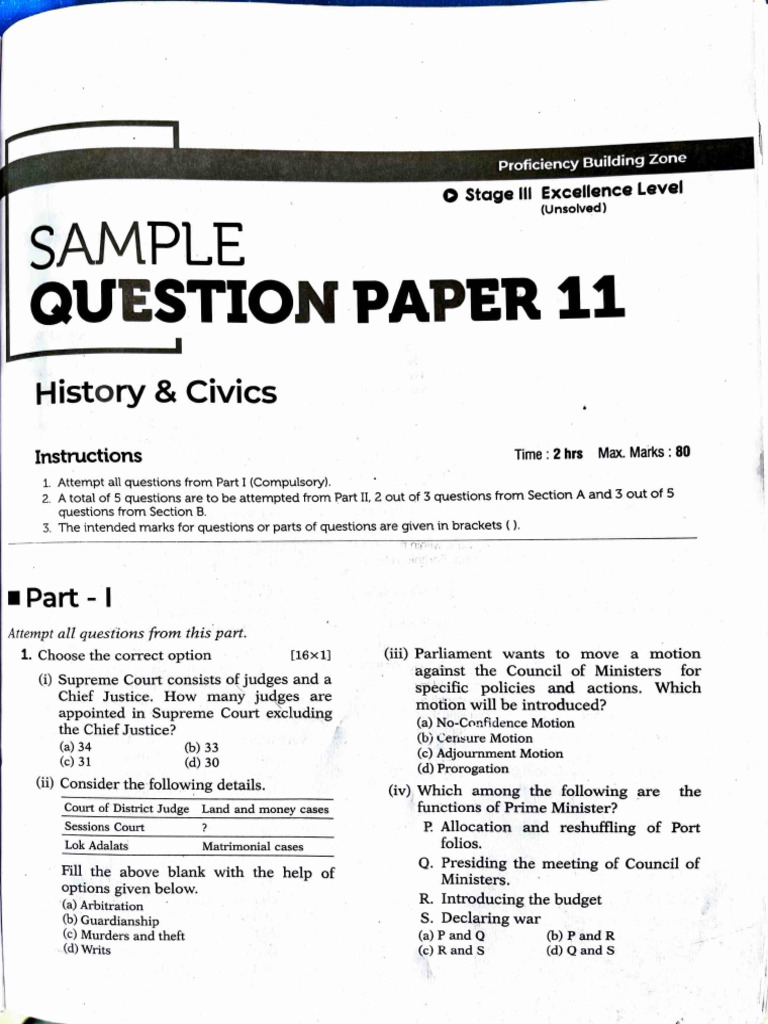 HISTORY ARIHANT SAMPLE PAPER 11 | PDF