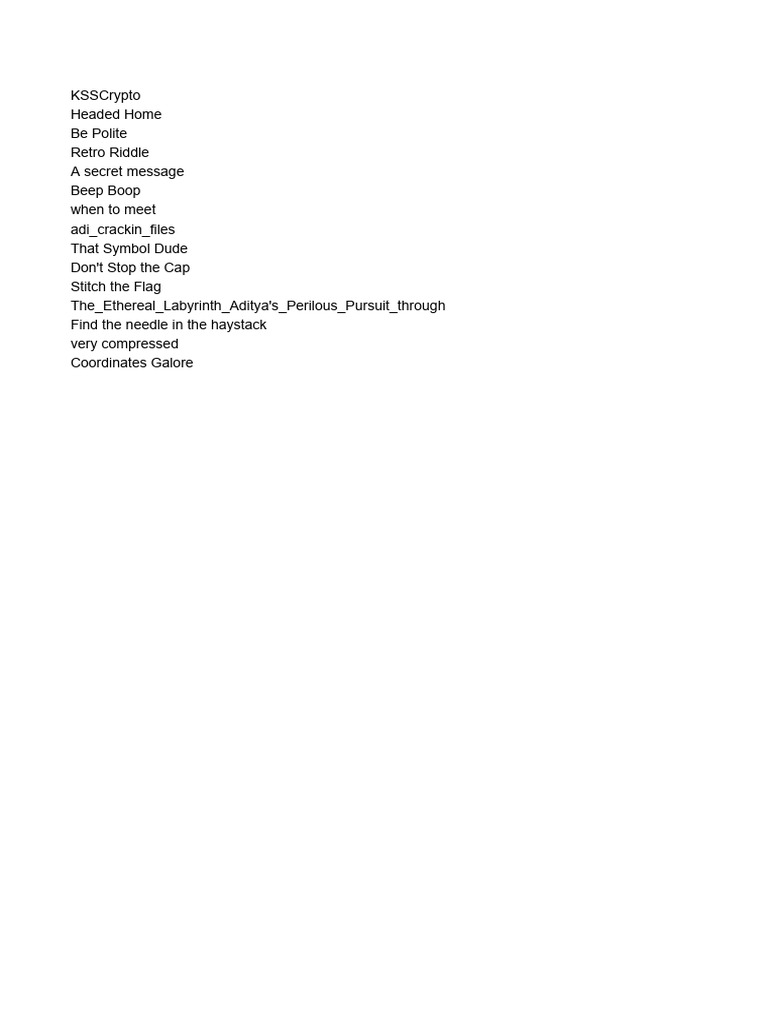 IEEE Eureka CTF Questions | PDF IEEE Eureka CTF Questions | PDF