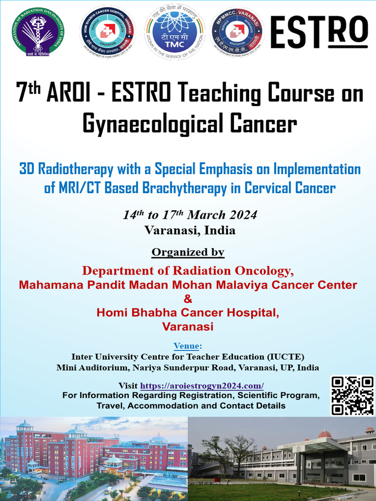 7th AROI ESTRO Course on Gynecological Brachytherapy 2024-4 | PDF | Radiation Therapy | Cervical ...