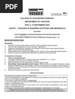 FAC3764 - 2024 - Study Pack 1 | PDF | Deferred Tax | Taxes