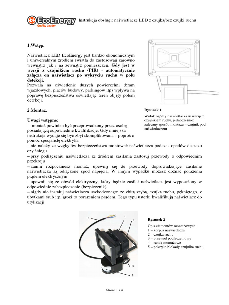 Instrukcja_obslugi_naswietlaczy | PDF