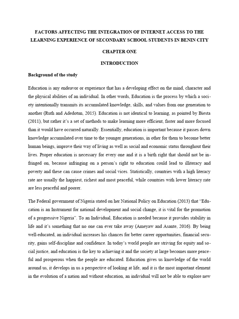 My Project 1 | PDF | Internet | Educational Technology