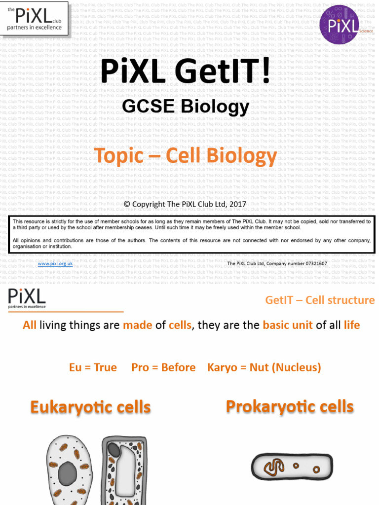 Pixl Getit!: Gcse Biology | PDF | Cell (Biology) | Pathogen