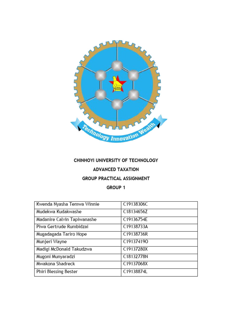 Group 1 Advanced Tax Practical Assignment | PDF | Taxes | Value Added Tax Group 1 Advanced Tax Practical Assignment | PDF | Taxes | Value Added Tax