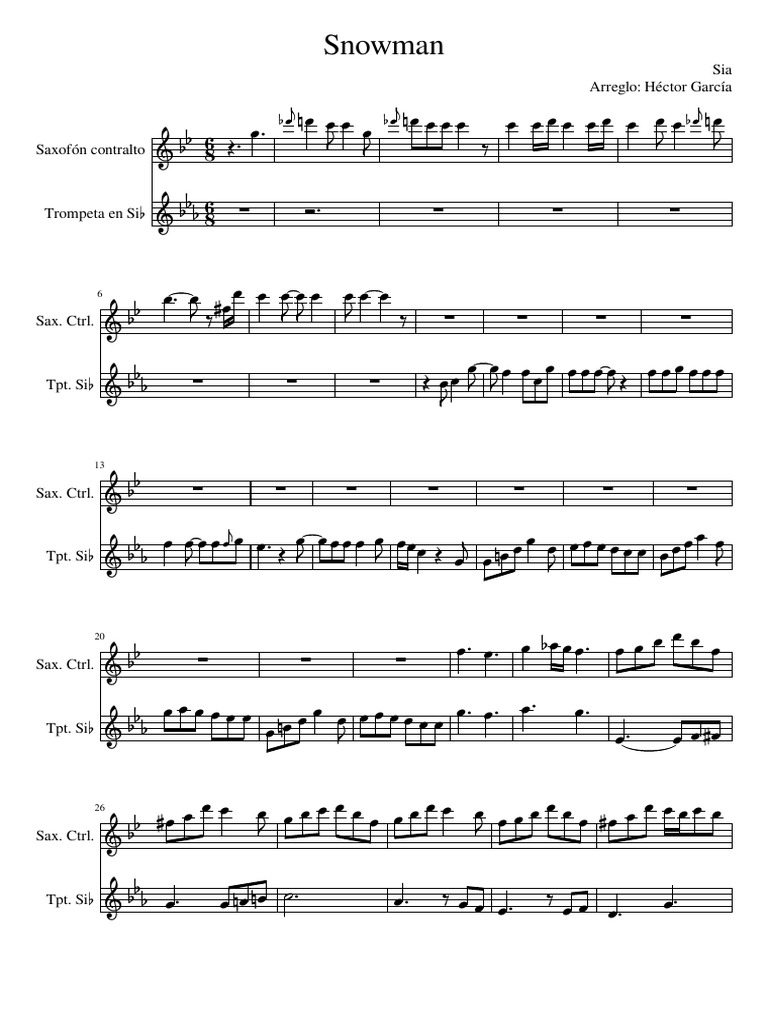 Snowman Sax y TRPT | PDF