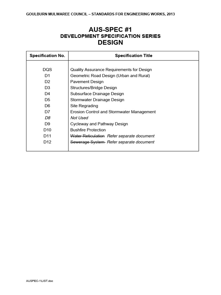NSW Design-Specifications | PDF | Road | Iso 9000
