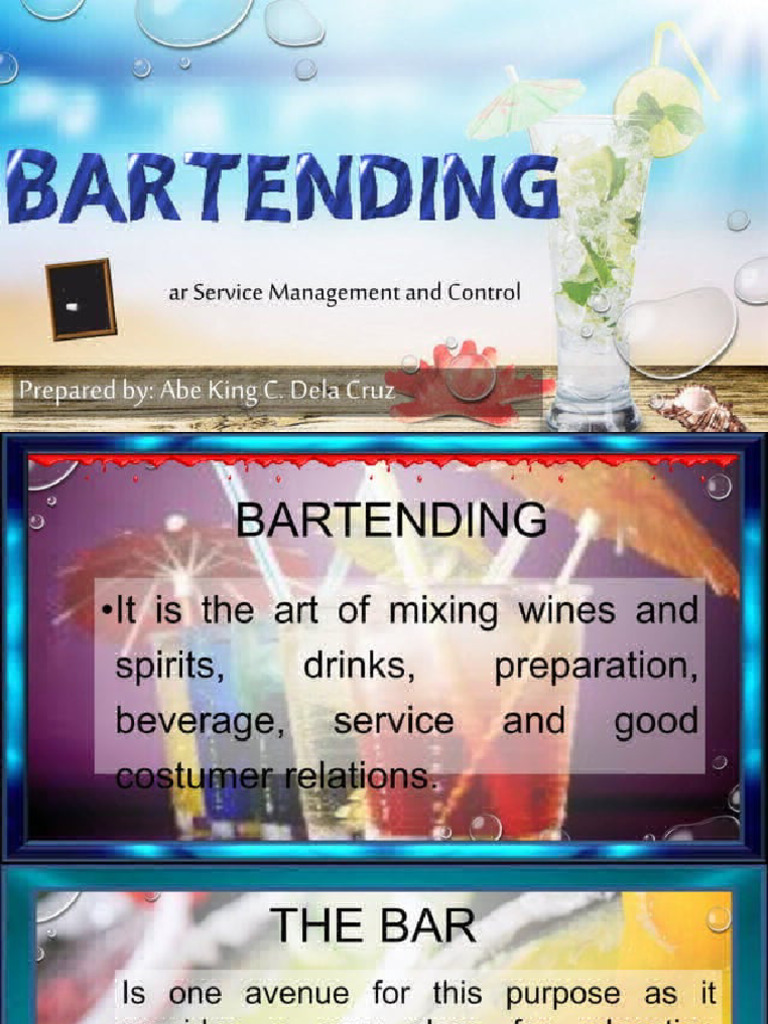 Bartending Presentation | PDF