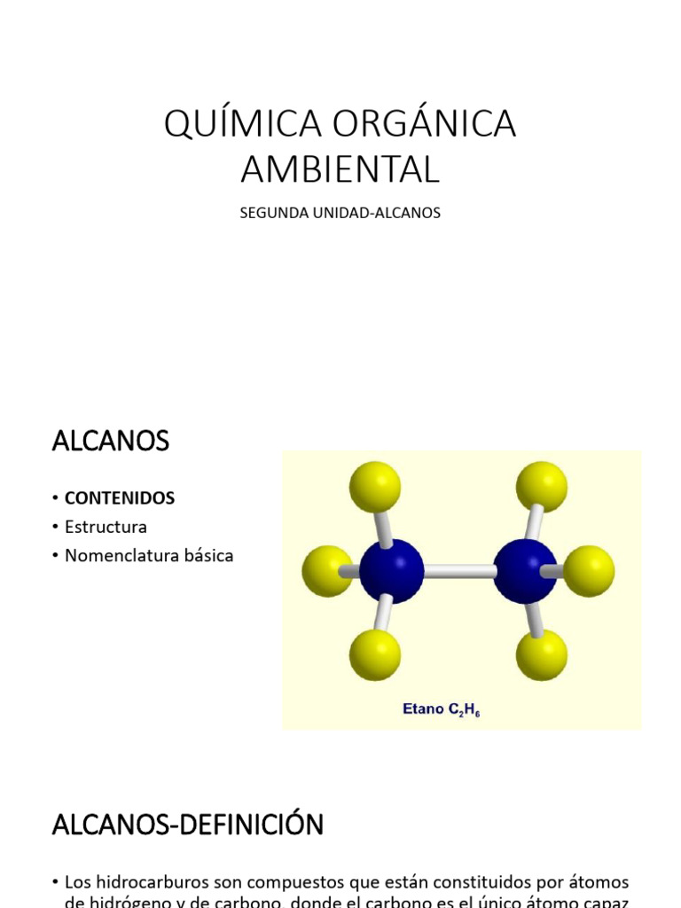 Estructura y Definición de Alcanos | PDF | Alcano | Moléculas