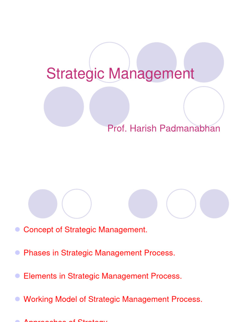 Strategic Management Unit Pdf Strategic Management Leadership