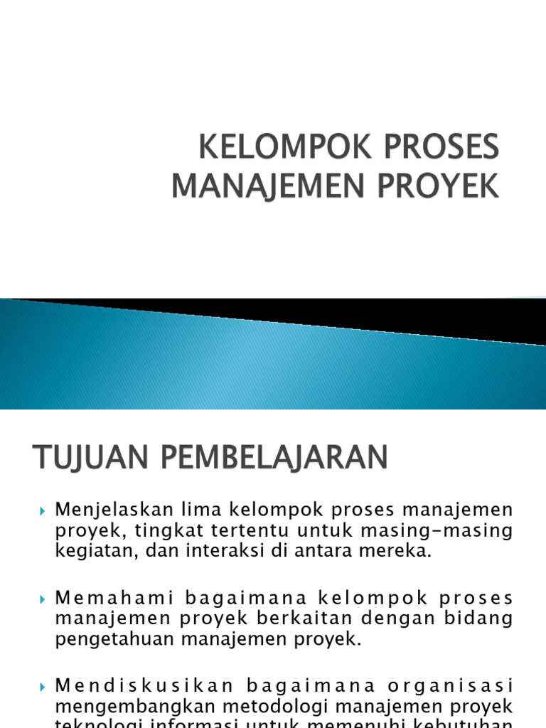 Kelompok Proses ManPro | PDF