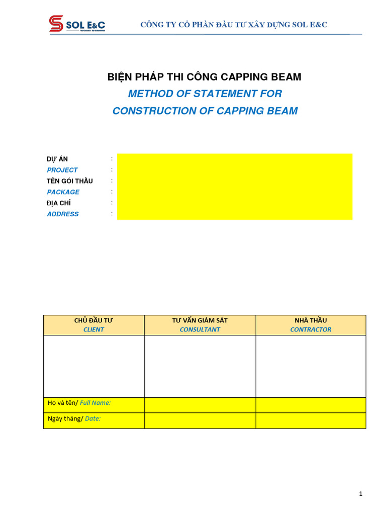 KTXD - BPTC Caping Beam | PDF