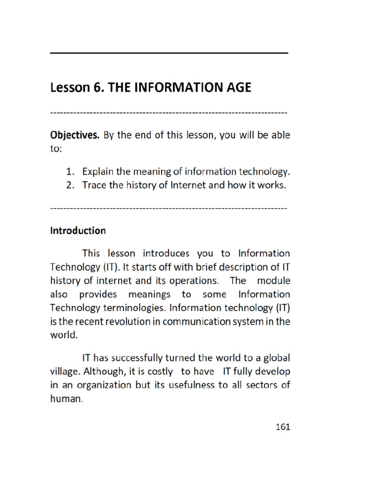 STS - Module Lesson 5 | PDF