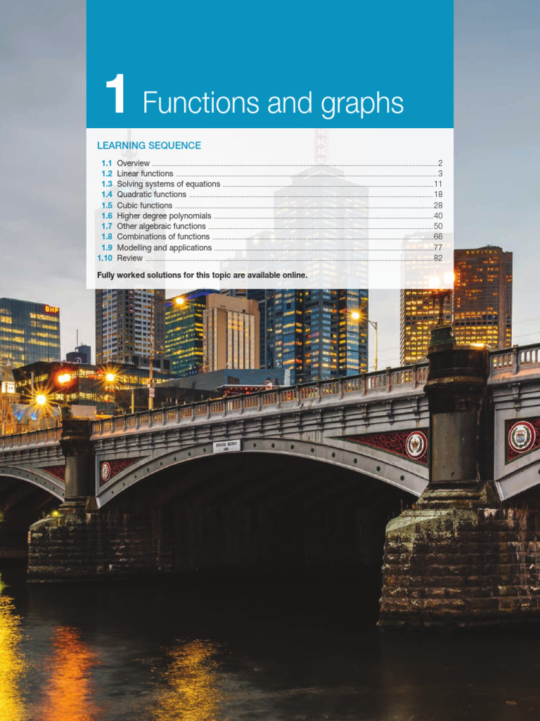 VCE Algebra & Functions Guide | PDF | Function (Mathematics) | Polynomial