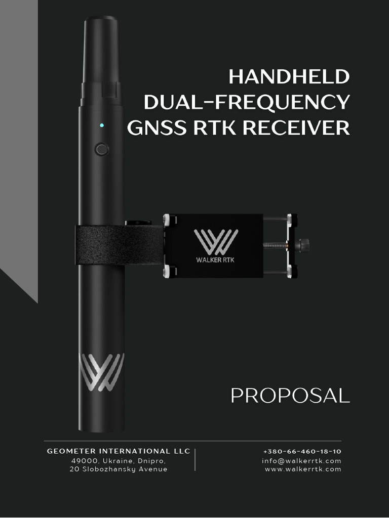 GPS Walker RTK Proposal | PDF | Surveying | Telecommunications Engineering