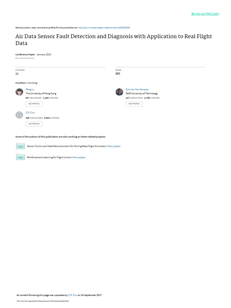 Air Data Sensor Fault Detection and Diagnosis With Application To Real ...