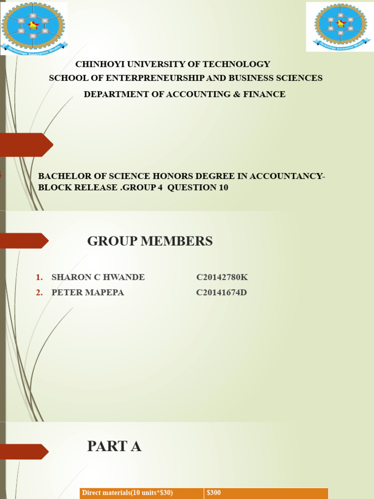 Group 4 Presentation Qsn 10-1 | PDF | Profit (Economics) | Market ...