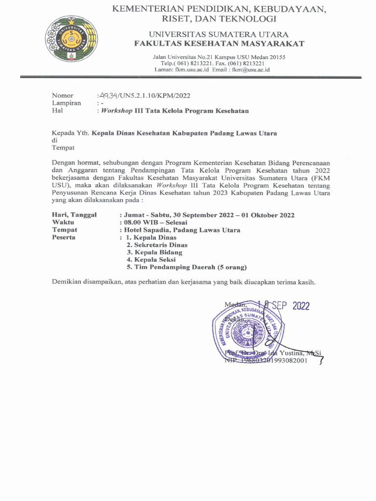 4934 - Workshop III Tata Kelola Program Kesehatan | PDF