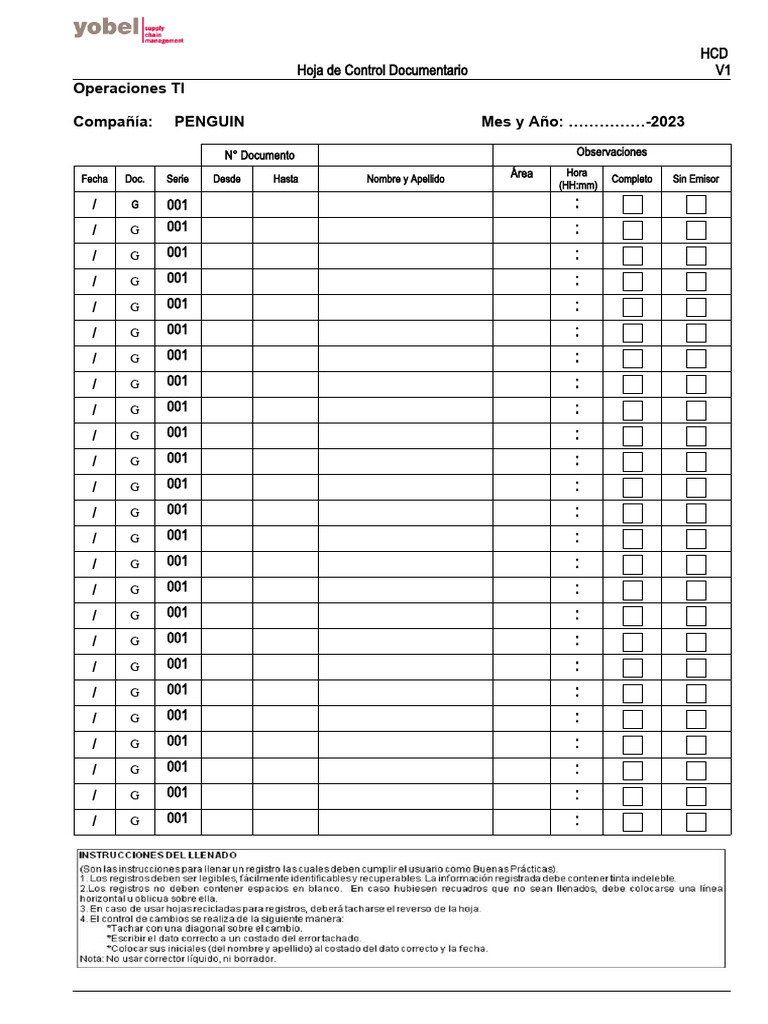 Control Documentario TI Penguin | PDF | Tecnología