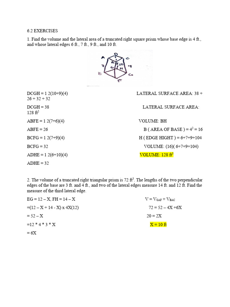 6 2 | PDF | Rectangle | Geometric Measurement