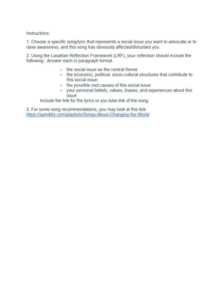 LCLSTWO - Discussion On Song of Advocacy | PDF | Racism ...