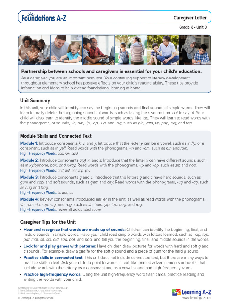 Caregiver Letter | Download Free PDF | Consonant | Linguistics