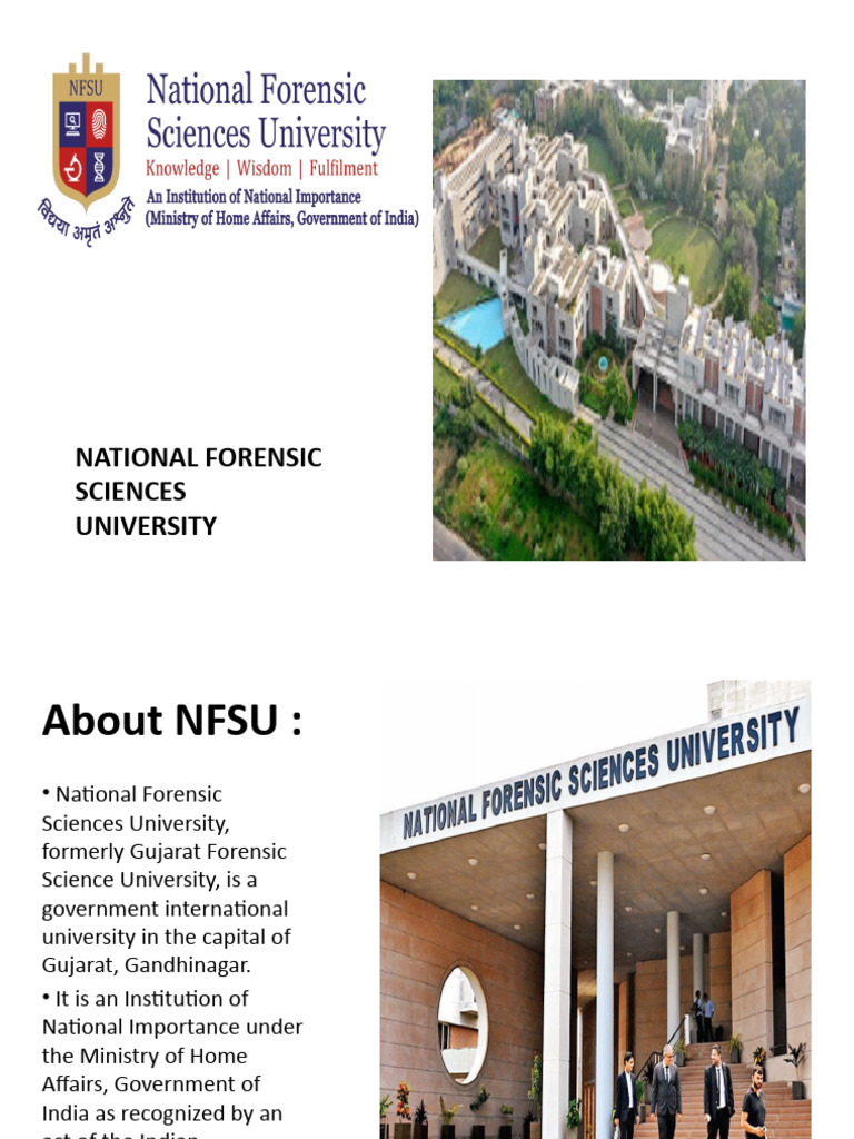 NFSU: Courses and Research Overview | PDF | Forensic Science | Drugs