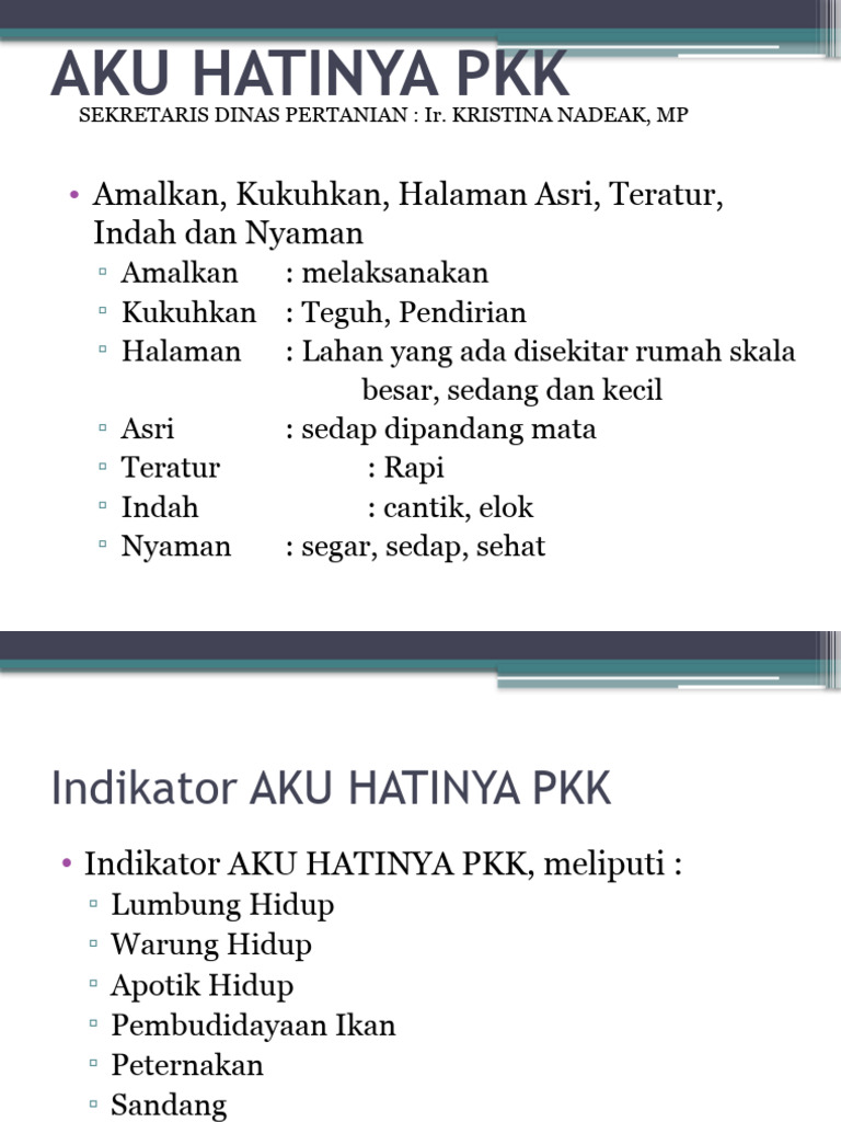 P2L Dan Aku Hatinya PKK | PDF