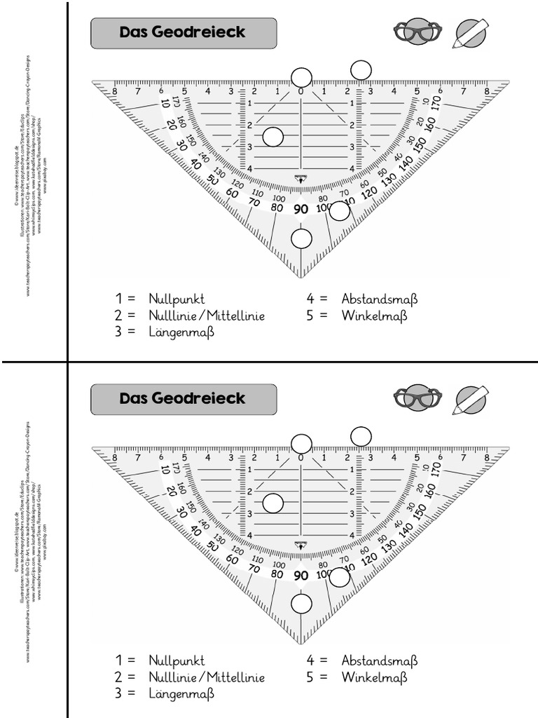 Miniheft - Zeichenkurs Geodreieck | PDF