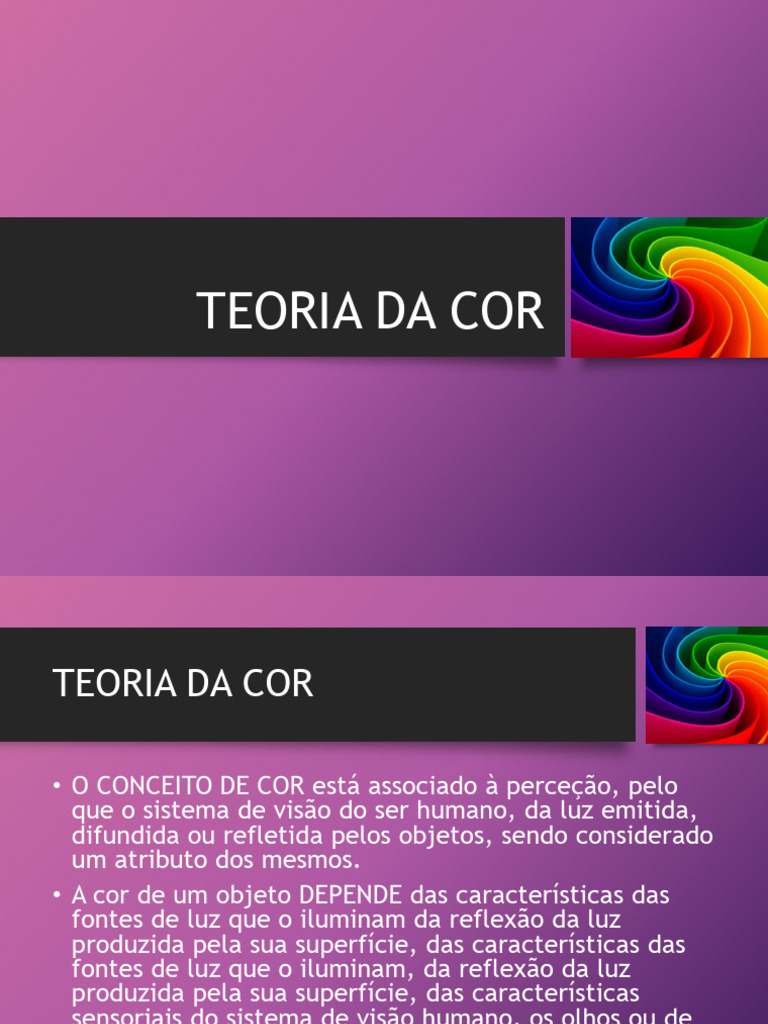 AI B 5 Teoria Da Cor | PDF | Cor | Modelo de cores RGB