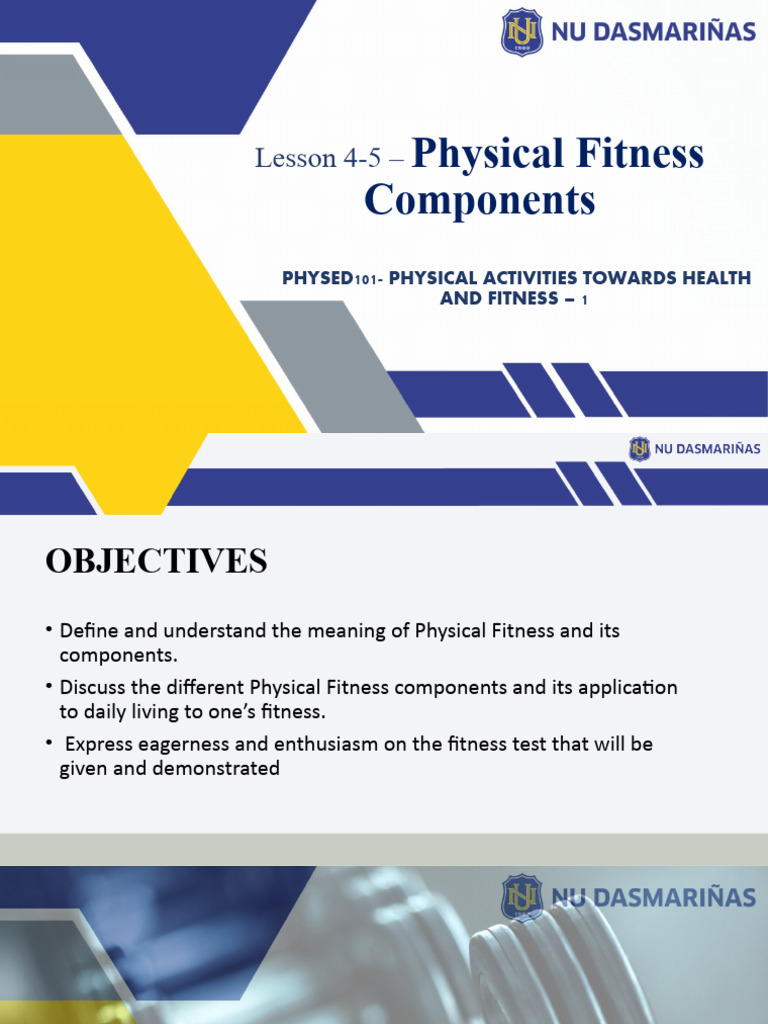 Week 4 5 Fitness Components | PDF | Physical Fitness | Aerobic Exercise