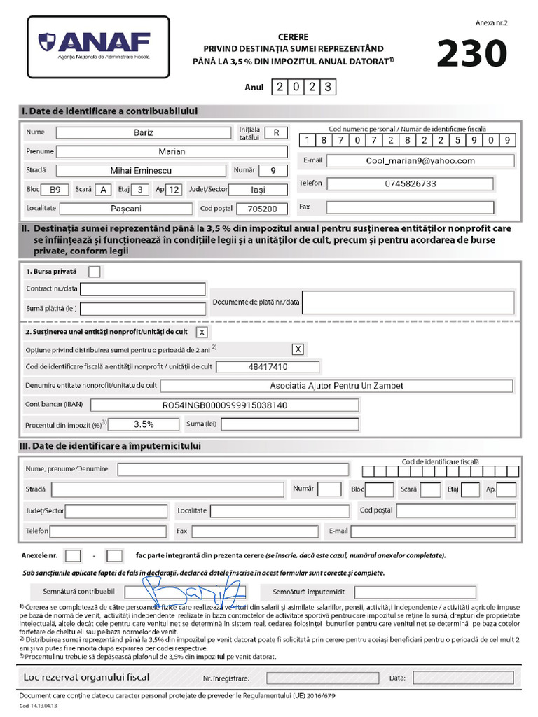 Formular 230 3 | PDF