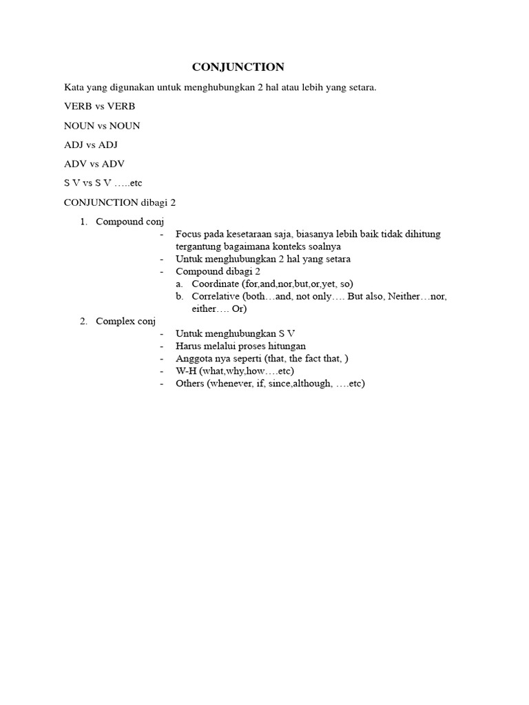 CONJUNCTION | PDF | Adjective | Linguistic Typology