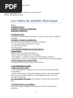 Vascularisation veineuse du membre thoracique | PDF | Main | Bras