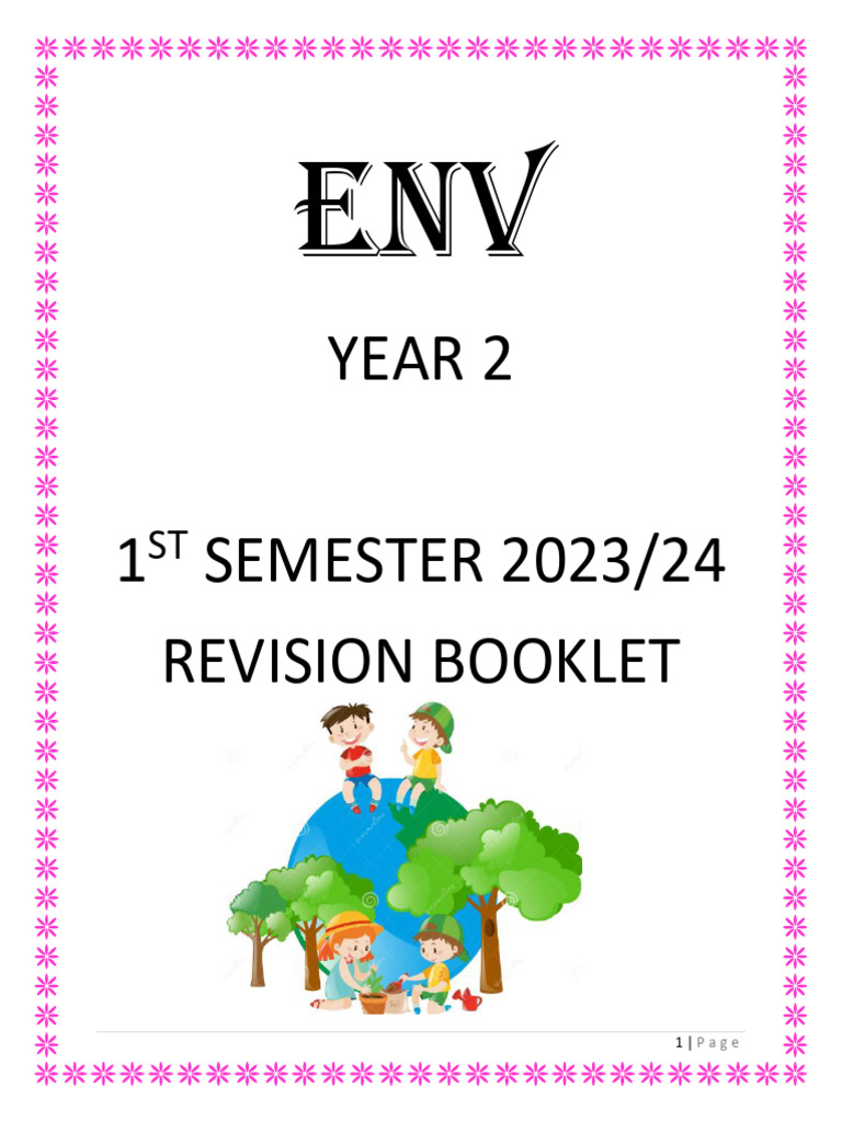 Env - Year 2 - 1st Semester Revision Booklet | PDF | Habitat | Plants