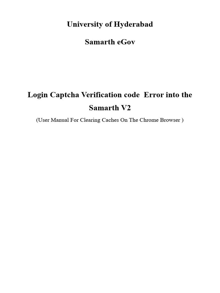 Samarth Login Error | PDF