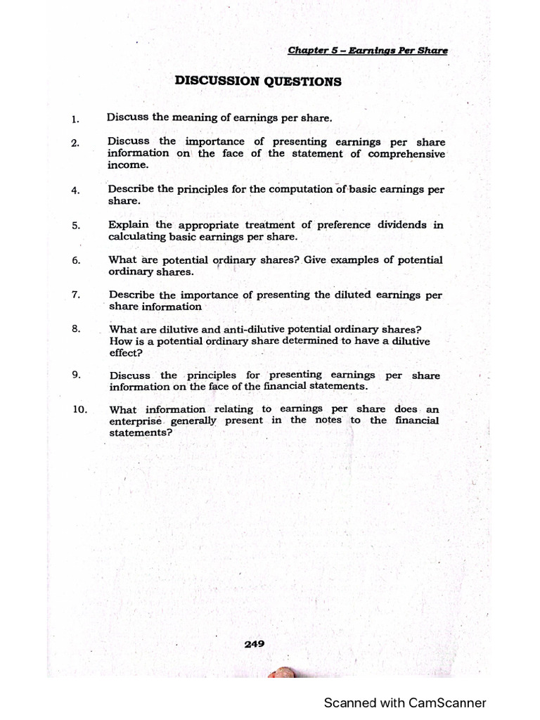 Eps Problems | PDF | Finance & Money Management | Law