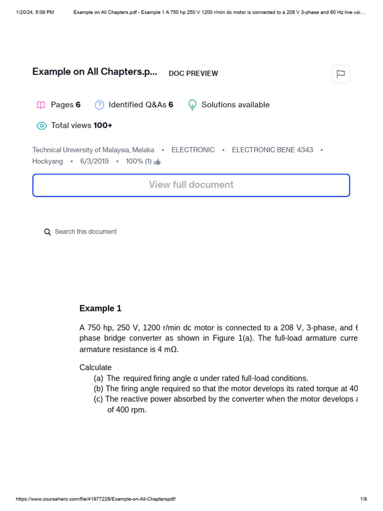 Example On All Chapters.p : View Full Document | PDF