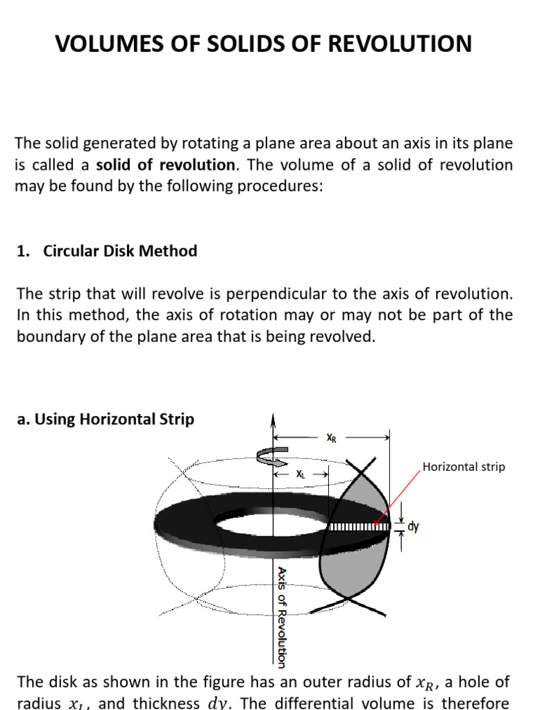 Solids of Revolution | PDF | Sphere | Mathematical Objects