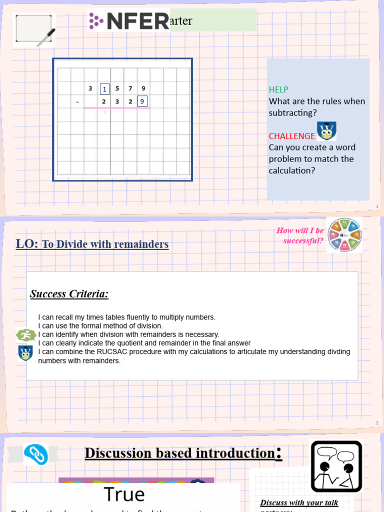 Mastering Division with Remainders | PDF | Reason | Cognitive Psychology