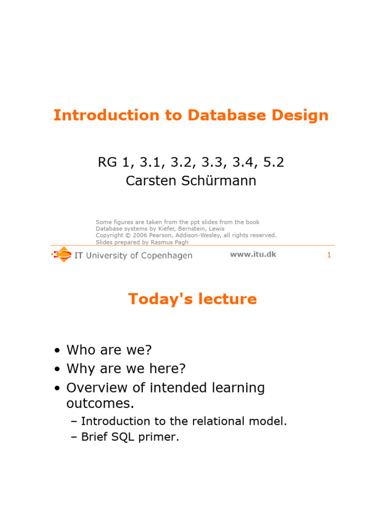 Introduction | PDF | Relational Model | Databases
