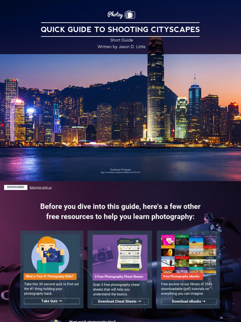 Quick Guide To Shooting Cityscapes | PDF | Camera | Shutter Speed