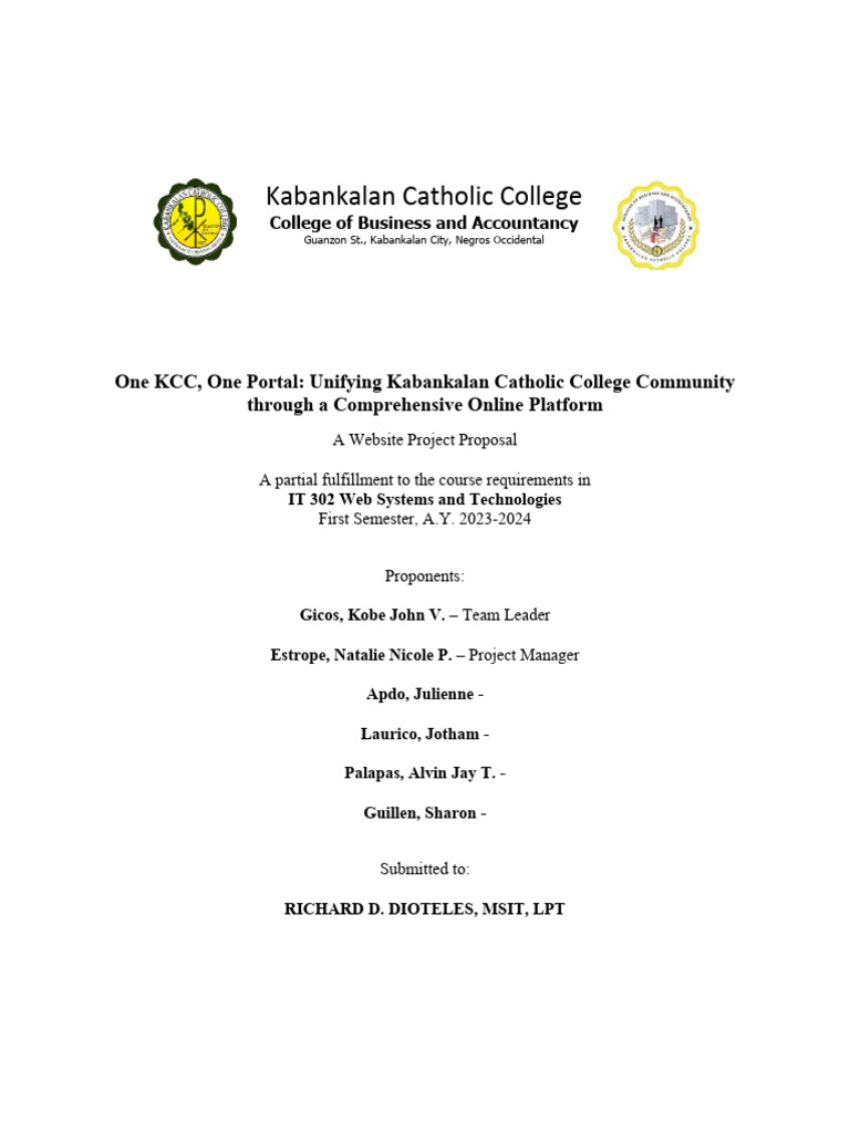 Kabankalan Catholic College | PDF | Usability | Computing