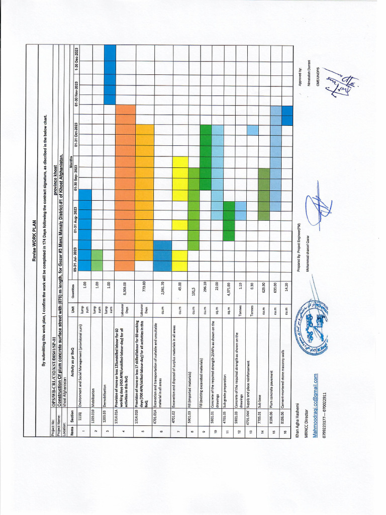 Revised Work Plan | PDF