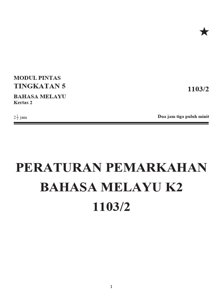 Panduan Pemarkahan BM Kertas 2 | PDF