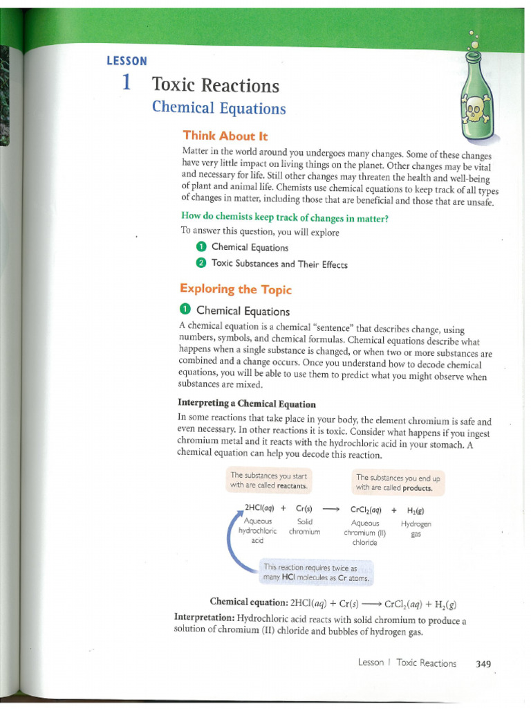 Grade 10 Chemical Equations | PDF