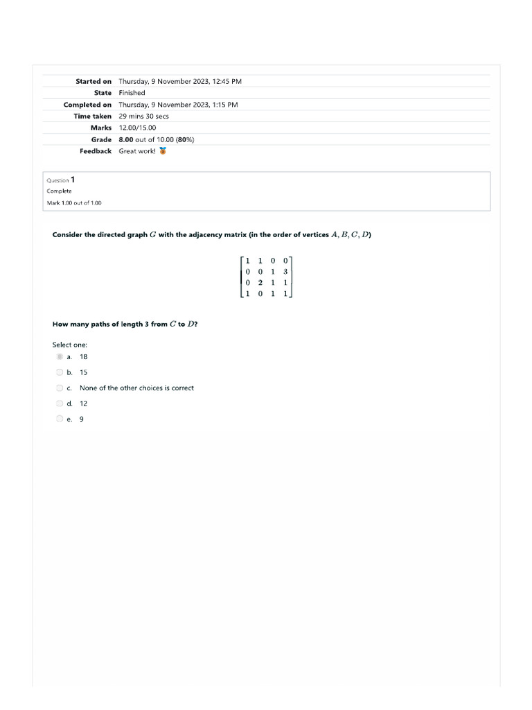 Progress Test 3 | PDF