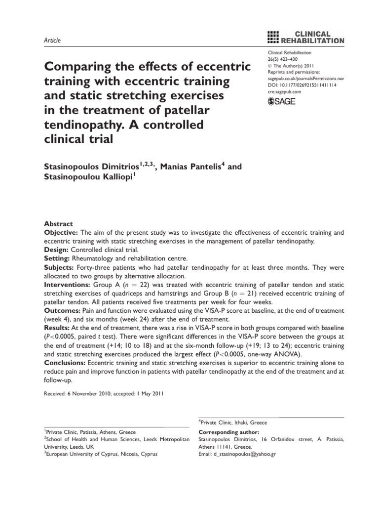 Stasinopoulos 2012 | PDF | Medical Specialties | Medicine