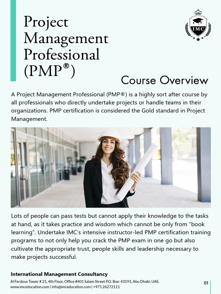 PMP Course Overview | PDF | Project Management Professional | Business