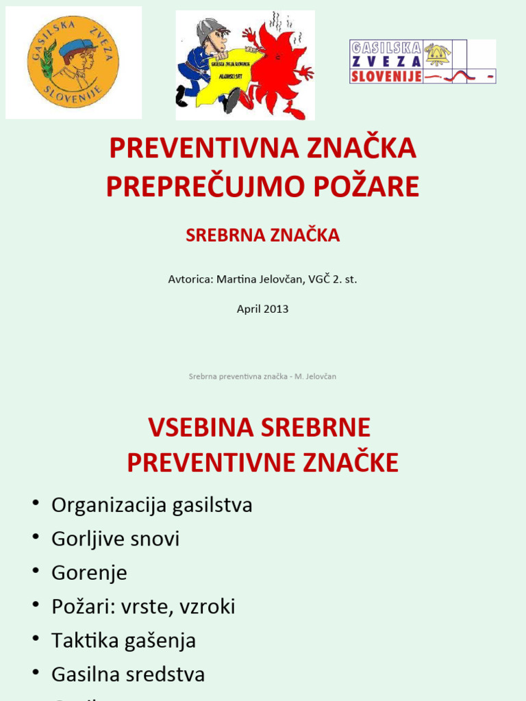 Srebrna Značka Prosojnice | PDF